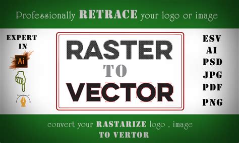 design rasterize image logo to vector by professionally by myameen6869