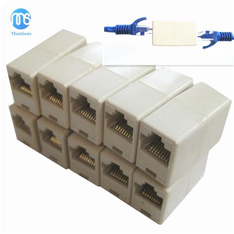 3510pcs 8p8c 소켓 커넥터 Rj45 Cat5 커플러 플러그 커넥터 네트워크 Lan 케이블 익스텐더 어댑터 인터넷 도구 Aliexpress