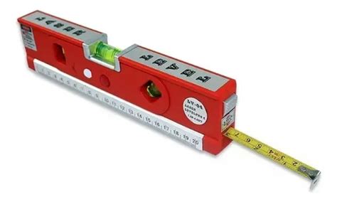 Nivel Laser Con Metro Tres Burbujas Alineador Multiproposito Cuotas Sin Interés