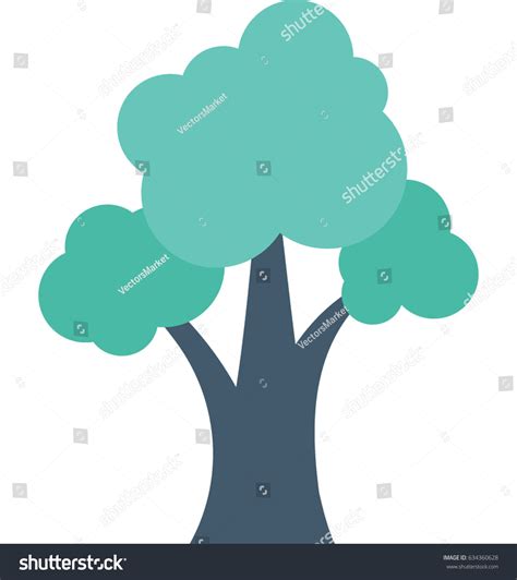 Cypress Tree Vector Icon Stock Vector Royalty Free 634360628