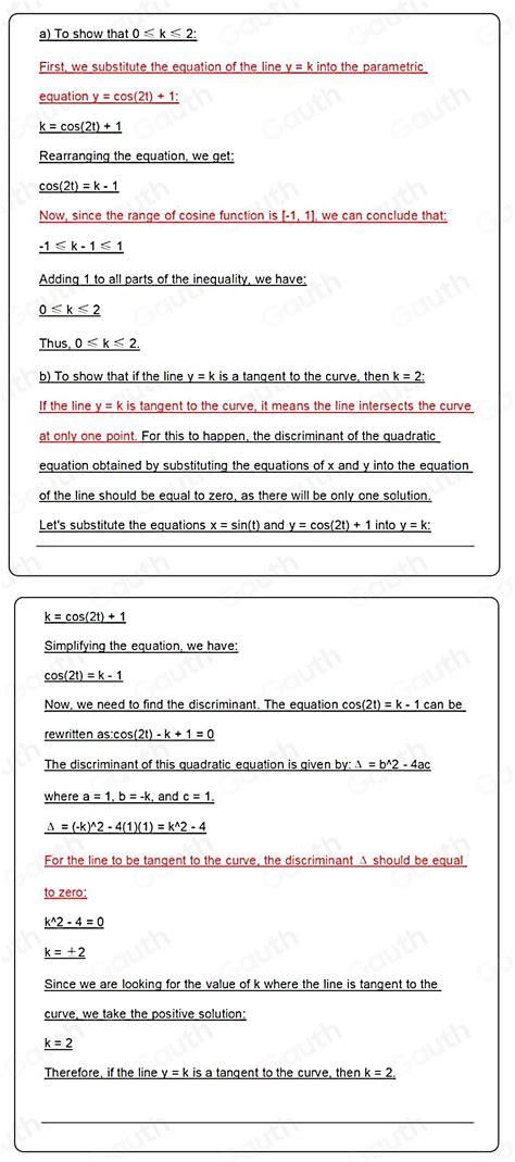 solved e p 14 the curve c has parametric equations x sin t y cos 2t