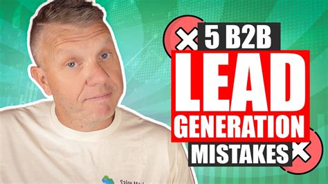 Top 5 Lead Generation Mistakes In B2b Saas