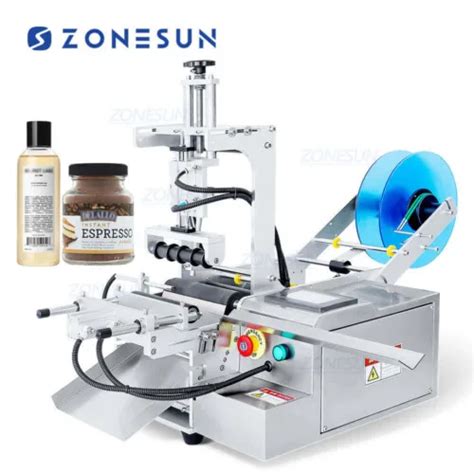 벤치탑 원형 병 라벨링 기계 Zonesun Technology Limited