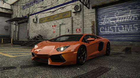 Gta 5 Enhanced First Car Mod Lamborghini Aventador Dpeth