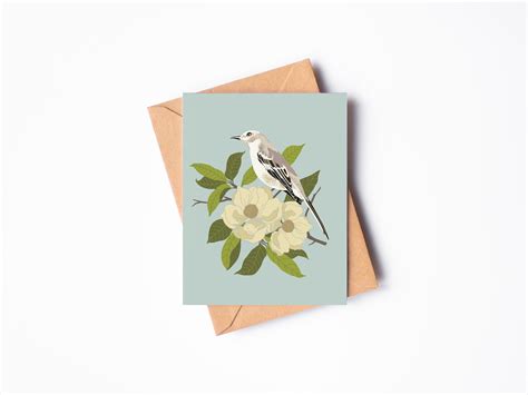 Mocking Bird Blank Greeting Card — Krupa Paranjape