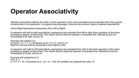 Operators Pptx Programming Languages Computing