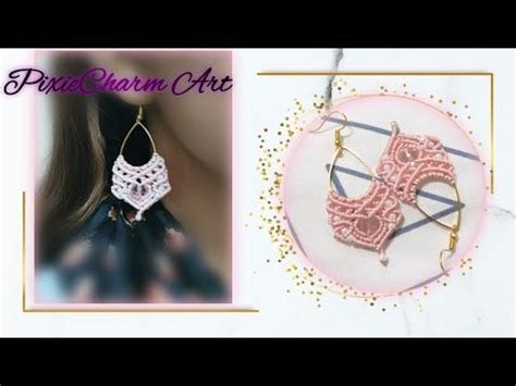 16 Micro Macrame Earrings Tutorial Anting Anting YouTube Macrame Earrings Tutorial
