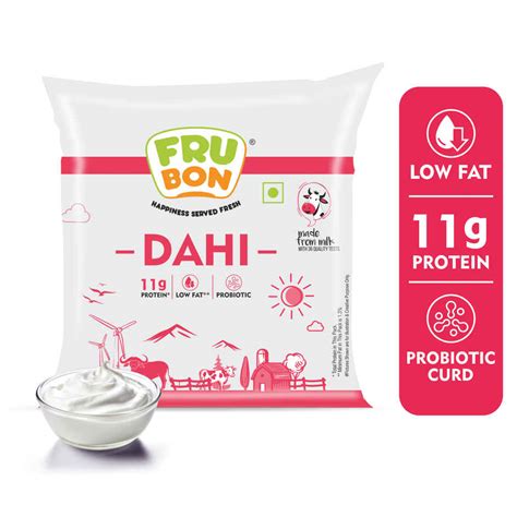 Frubon Low Fat Dahi Pouch Combo Buy At ₹75 Online Instant Delivery