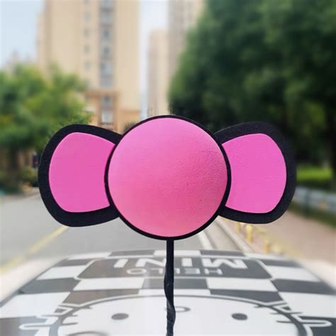 Big Red Or Pink Bow Car Antenna Topper Decoration For Mini Cooper Sm