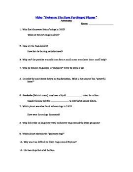 Astronomy Video Universe The Hunt For Ringed Planets By AstronomyDad