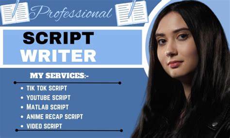 Write A Video Script Writing Tik Tok Script Youtube Video Script Matlab