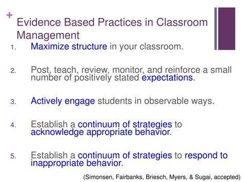 Ppt Evidence Based Practices In Classroom Management Powerpoint Presentation Id 6575925