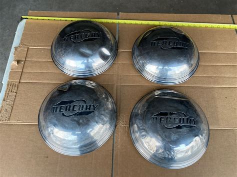 1946 Ford Mercury Artillery Dog Dish Hubcaps Set Of 4 Ebay