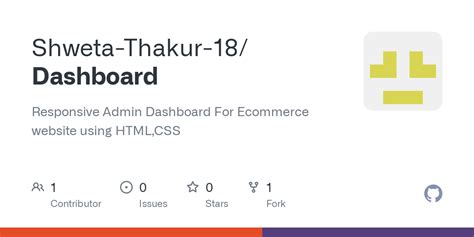 GitHub Shweta Thakur Dashboard Responsive Admin Dashboard For Ecommerce Website Using HTML CSS