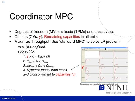 Coordinator MPC For Maximization Of Plant Throughput Ppt Download