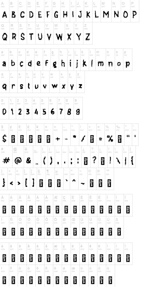 H Hack Glitch Font