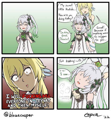 Автор Genshin Impact Comics комиксы геншин импакт Lumine Genshin Impact Female