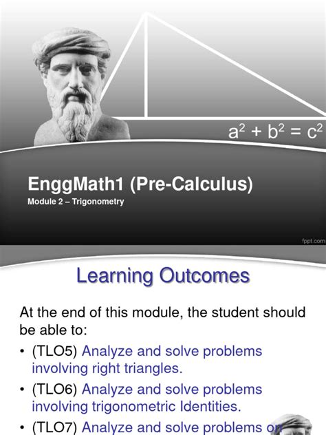 Enggmath1 Module 2 Trigonometry Slides Draft As Of 08312020