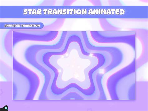 shining star transition purple twitch stream stinger cute
