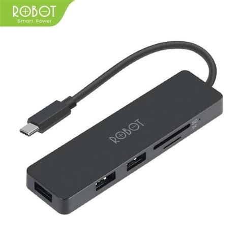 Jual Terminal USB Hub 5 In 1 Robot HT240S Multiport Adapter Type C Di Seller Cullen Darrel
