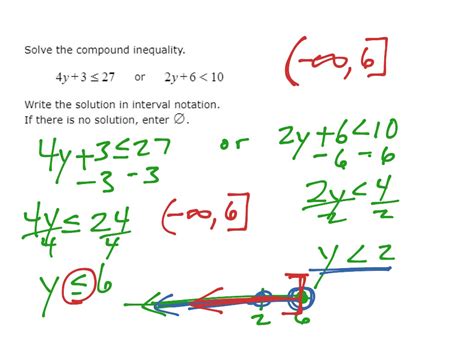 Math 1050 Interval Notation Of Inequalities Math Interval Notation
