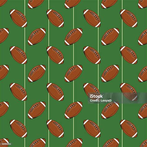 축구 럭비 공 원활한 패턴 손으로 그린된 스케치 벡터 일러스트 레이 션 미식 축구에 대한 스톡 벡터 아트 및 기타 이미지