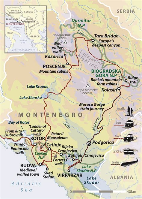 Montenegro Walking Holiday Responsible Travel