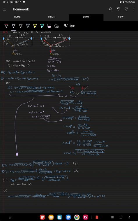College Statics How Can I Put This Into A Calculator Or Solve For