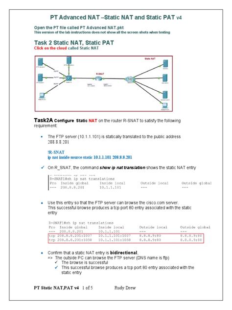 Pt Advanced Nat Static Nat Pat V4 Pdf