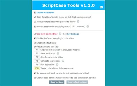 ScriptCase Tools For Google Chrome Extension Download