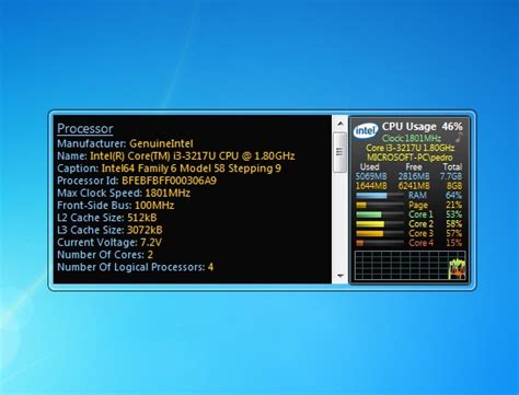 All Cpu Meter Windows Desktop Gadget