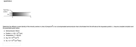 Solved The Parameters Given Below Semiconductor Silicon