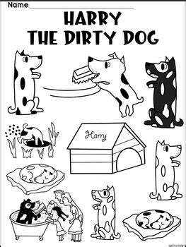 Harry The Dirty Dog Companion Writing Response Coloring Sequencing