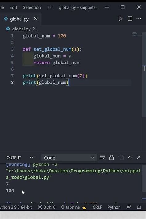 Python - How To Change Global Variable Within a Function (Please NEVER Do This!!!) - YouTube