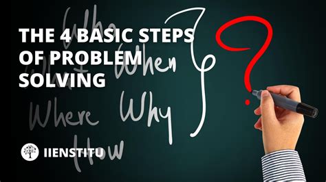 The 4 Basic Steps Of Problem Solving