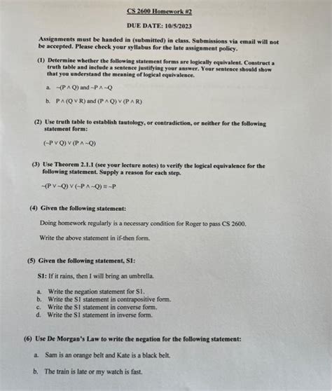 Solved Determine Whether The Following Statement Forms Chegg