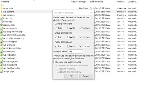 Wordpress File Permissions How To Set Them Up Properly In 2023