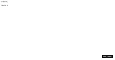 React Counter Codesandbox