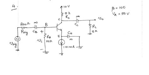 For Each Of The Amplifier Circuits Below Find Dc Chegg Com