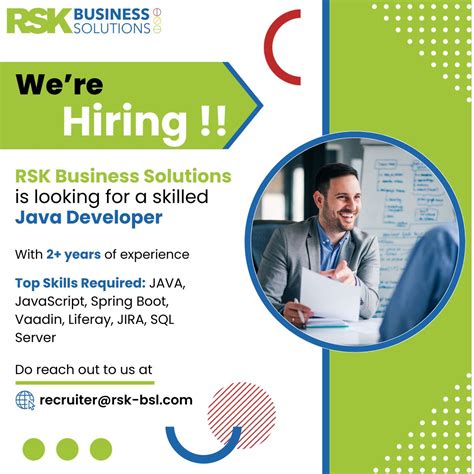 Rsk Business Solutions On Linkedin Recruitment Java Javascript Hiringalert