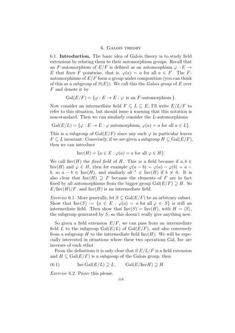 Pdf Galois Theory Introduction Cremling Teaching