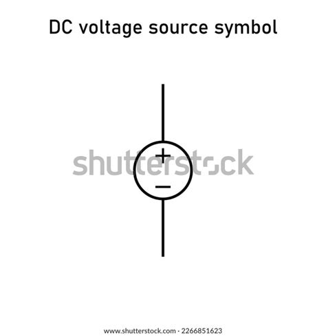 Ideal Voltage Source Dc Voltage Source Stock Vector Royalty Free 2266851623 Shutterstock