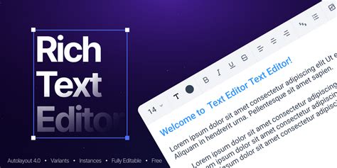 rich text editor figma