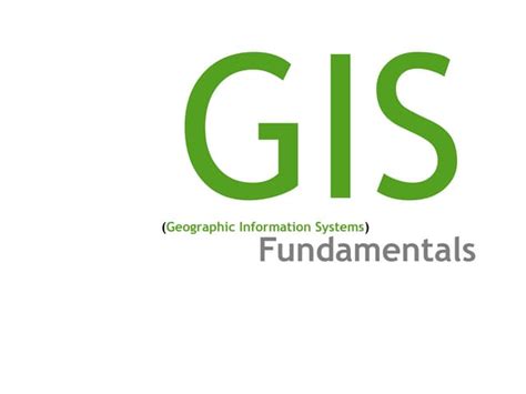 Gis Geographical Information System Fundamentals Ppt Databases Computer Software And