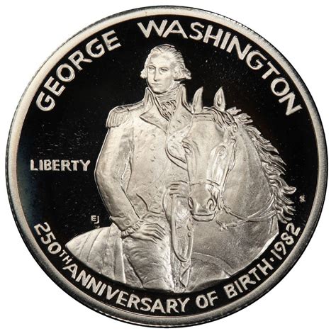 1982 George Washington Commemorative Proof Silver Half Dollar The