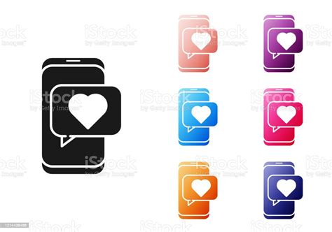 검은 온라인 데이트 응용 프로그램과 흰색 배경에 고립 채팅 아이콘 국제 해피 우먼의 날 다채로운 아이콘을 설정합니다 벡터 일러스트레이션 0명에 대한 스톡 벡터 아트 및 기타