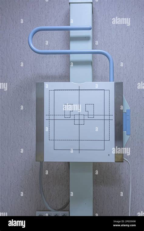 Radiology Device X Ray Machine At The Hospital An Irradiated
