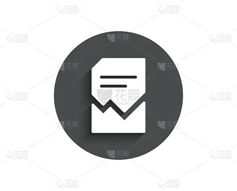 损坏的文档简单的图标。错误的文件。
