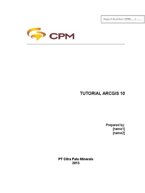 Tutorial Arcgis 10 Eng Version Pdf Arc Gis Geographic Information System