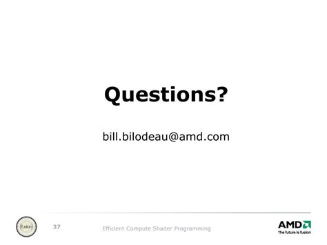 Ppt Efficient Compute Shader Programming Powerpoint Presentation